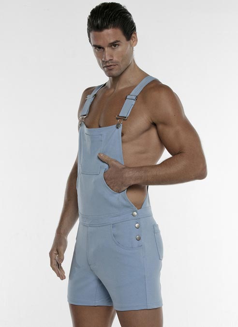 CODE 22 Stretch Overalls Sky Blue - Gays & Gadgets Amsterdam